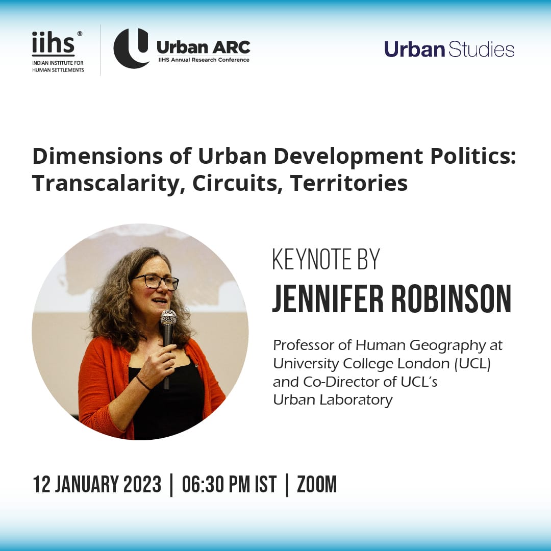Urban Studies Annual Lecture 2023 - Urban Studies Urban Studies Annual Lecture 2023 - Urban Studies